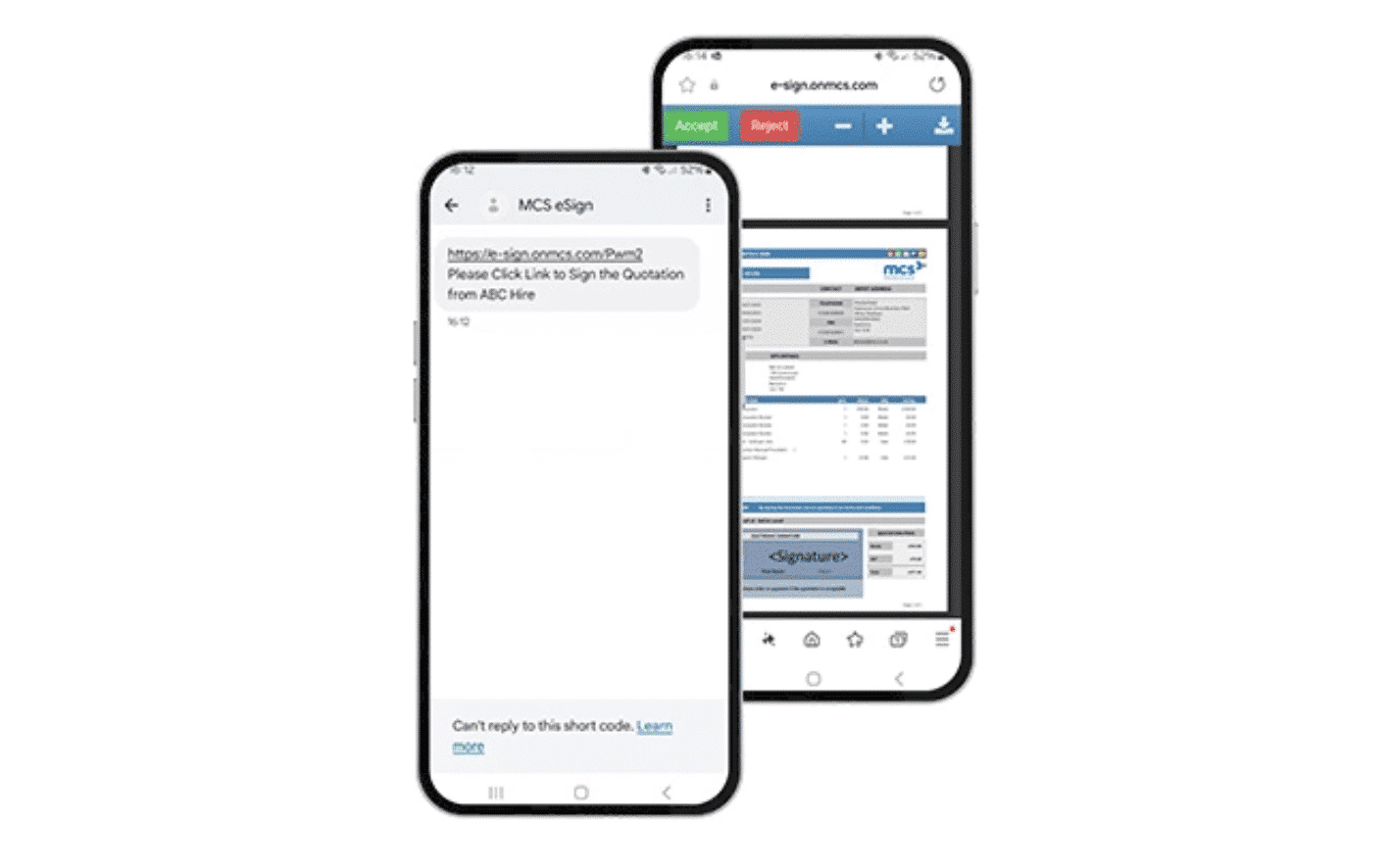 MCS Rental Software offers electronic signatures via SMS text message | MCS