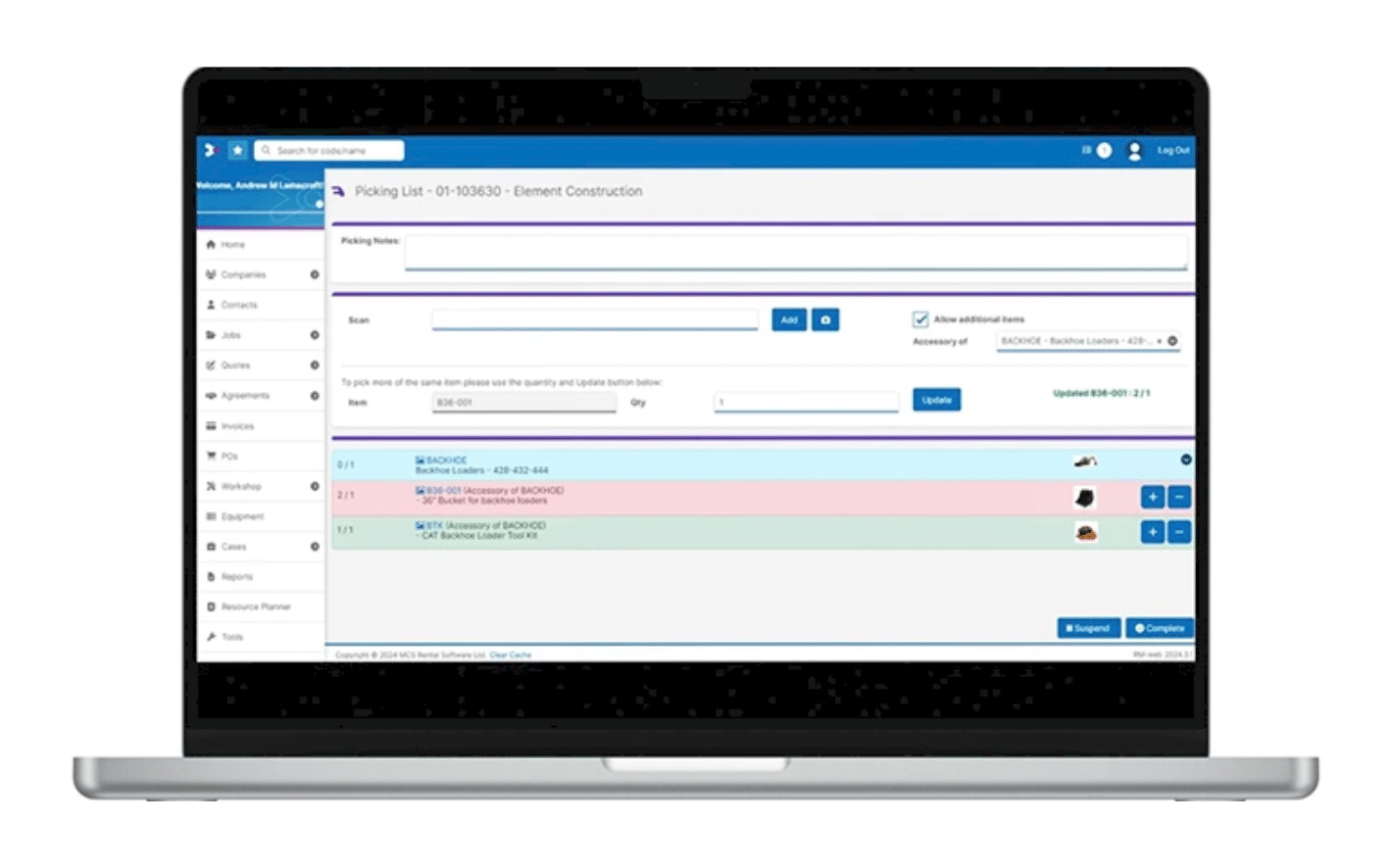 New Features to enhance the picking process from MCS Rental Software | MCS